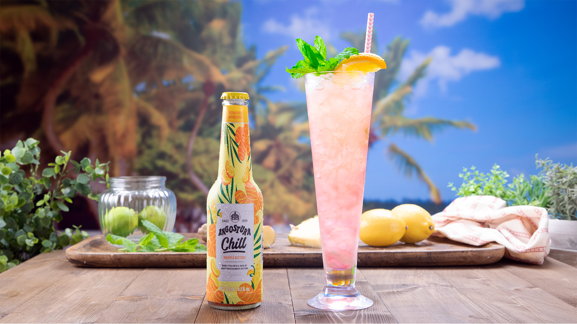 Angostura Chill | Get the recipe for our Lemon Ginger Highball cocktail